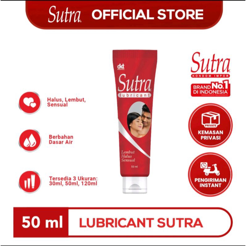 Jual Kemasan Baru Pelumas Sutra Lubricant isi 50ML / Tidak Lengket ...