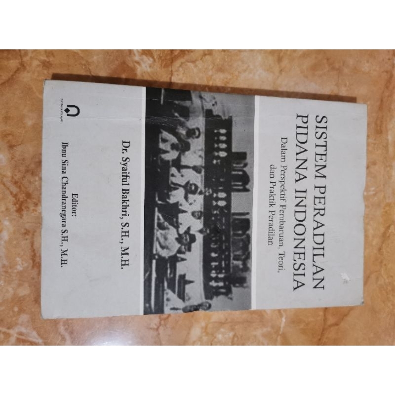 Jual Sistem Peradilan Pidana Indonesia / Prof Saiful Bahri / 292 Hal ...