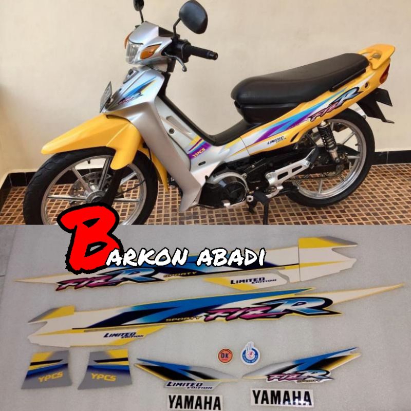 Jual stiker striping F1Z R limited edition tahun 2000 warna kuning ...