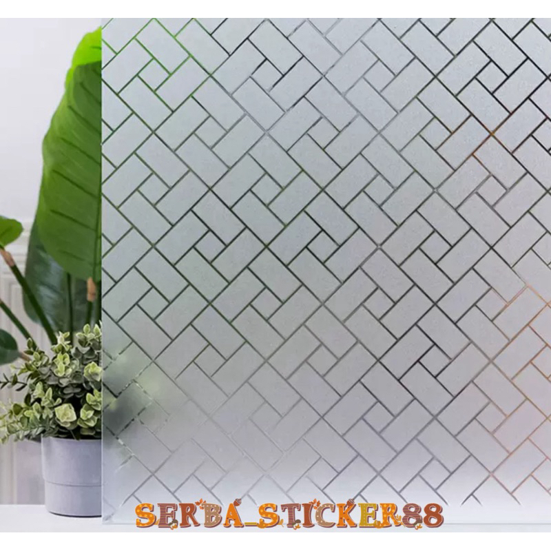 Jual Sticker Kaca Jendela Stiker Kaca Bermotif L122Cm x P25cm | Shopee ...