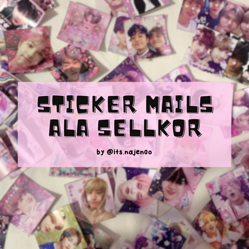 Jual [BOYS GRUP VER] BTS, EXO, Treasure, Straykids, TXT, Enhypen, Seventeen Sticker Deco, Mails ...