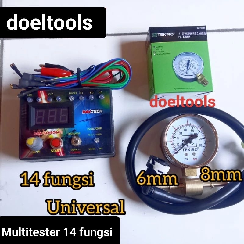 Jual Sepaket Multitester 14 fungsi Multitester 5Fungsi Fuelpum Alat Cek ...