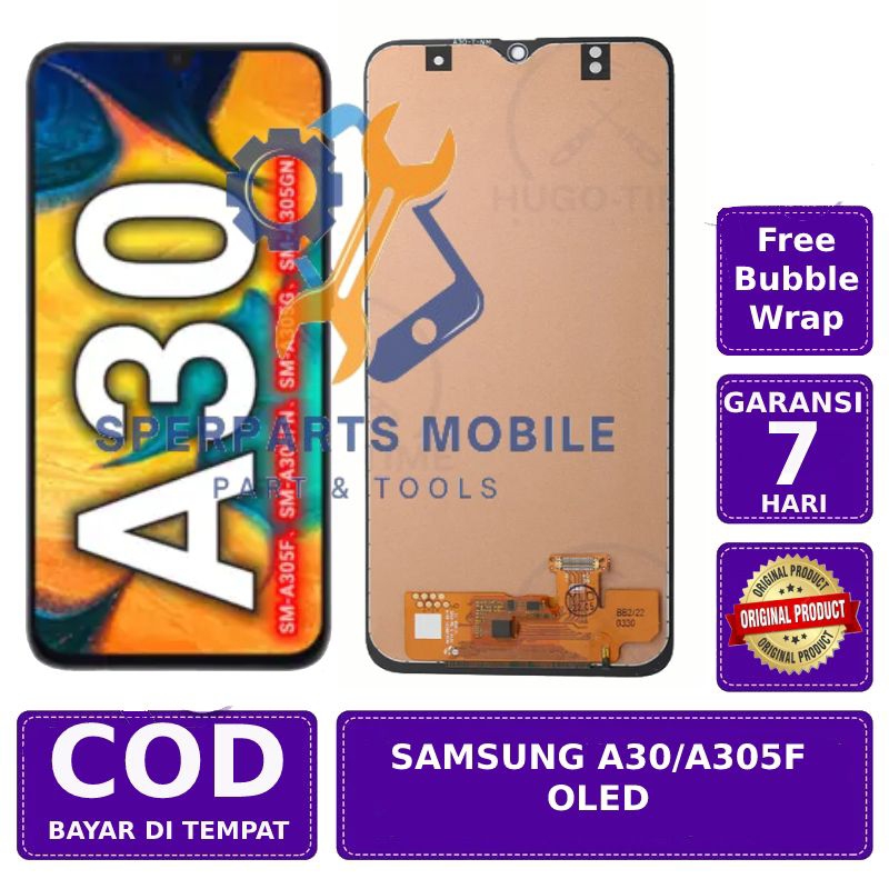 Jual LCD Samsung A30 / A305F AMOLED Original 100% Garansi Free Dus ...