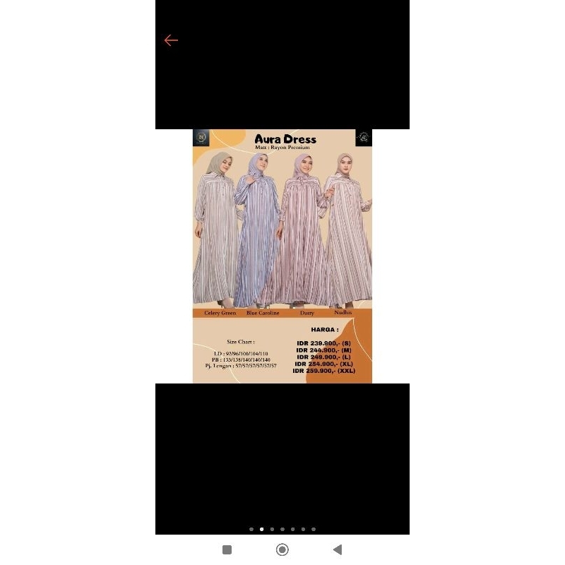 Jual Aura dress nadheera luxury cod | Shopee Indonesia