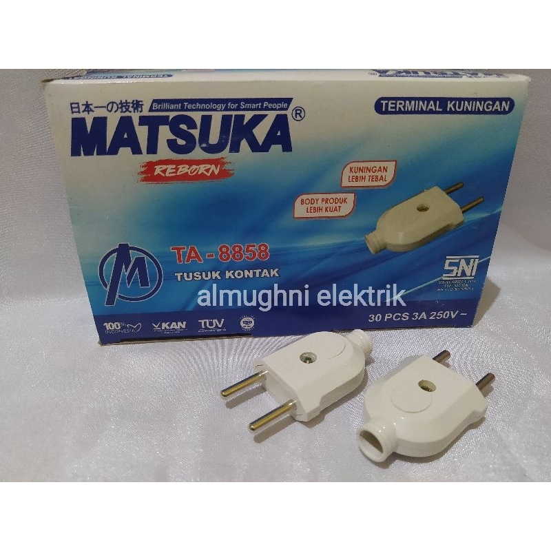 Jual steker gepeng MATSUKA TA-8858 colokan listrik matsuka | Shopee ...