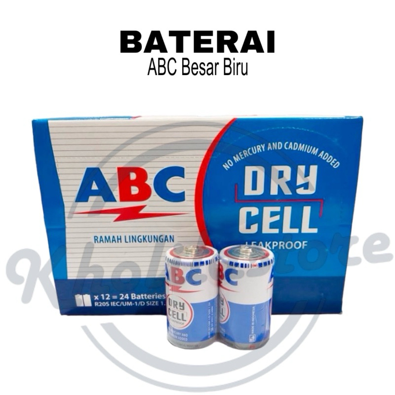 Jual (2 pcs) Baterai ABC Besar Size D R20 1.5V | Shopee Indonesia