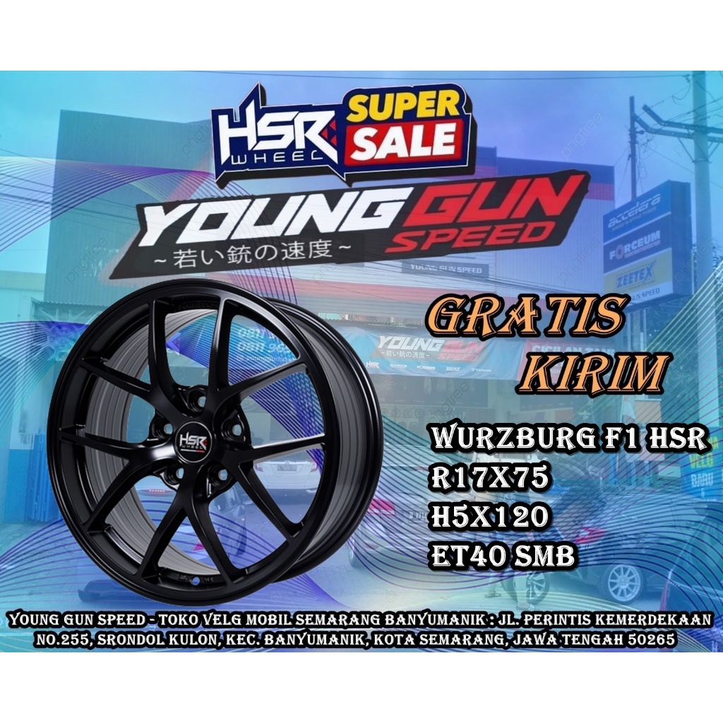 Jual velg mobil countryman r17 pcd 5x120 hsr wurzburg f1 velg r17 untuk bmw | Shopee Indonesia