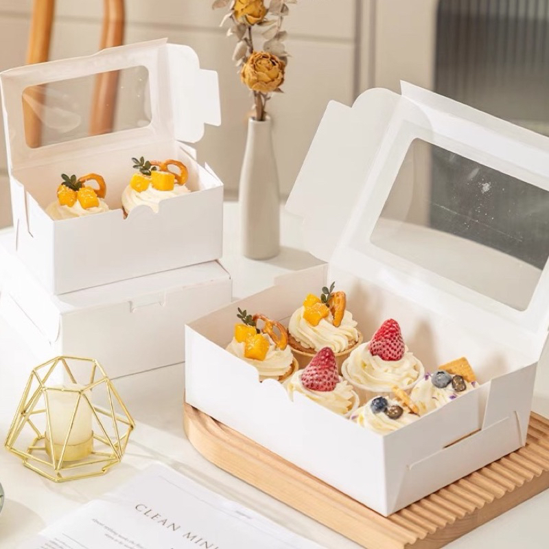 Jual Kotak cupcake kombinasi 4 sekat 6 sekat | Box cake kue ultah | Dus ...