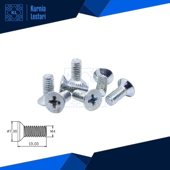 Jual Skrup Sekrup Baut Siku Frame Besi Aluminium FA FHD HUBEN AH 45 ...