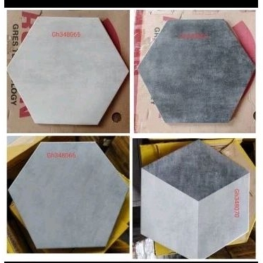 Jual Keramik Roman Hexagonal UK 34x39 Cm Roman dTravessa Series Keramik ...