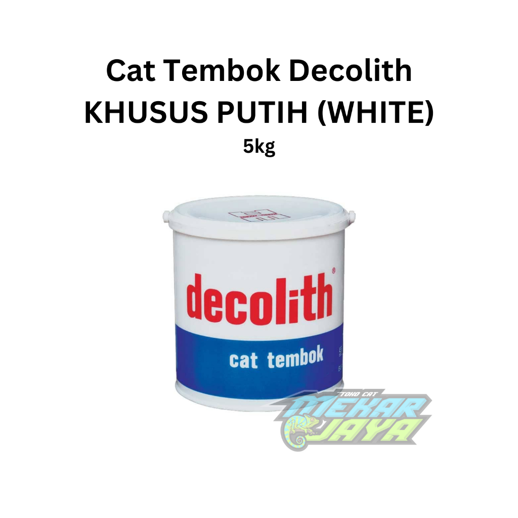 Jual Cat tembok khusus putih / white decolith 5kg | Shopee Indonesia