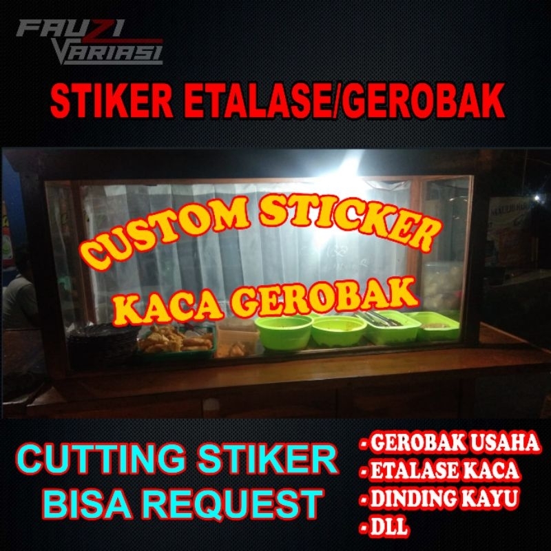 Jual STIKER GEROBAK KACA ATAU KAYU STIKER GEROBAK USAHA CUSTOM SUKA ...