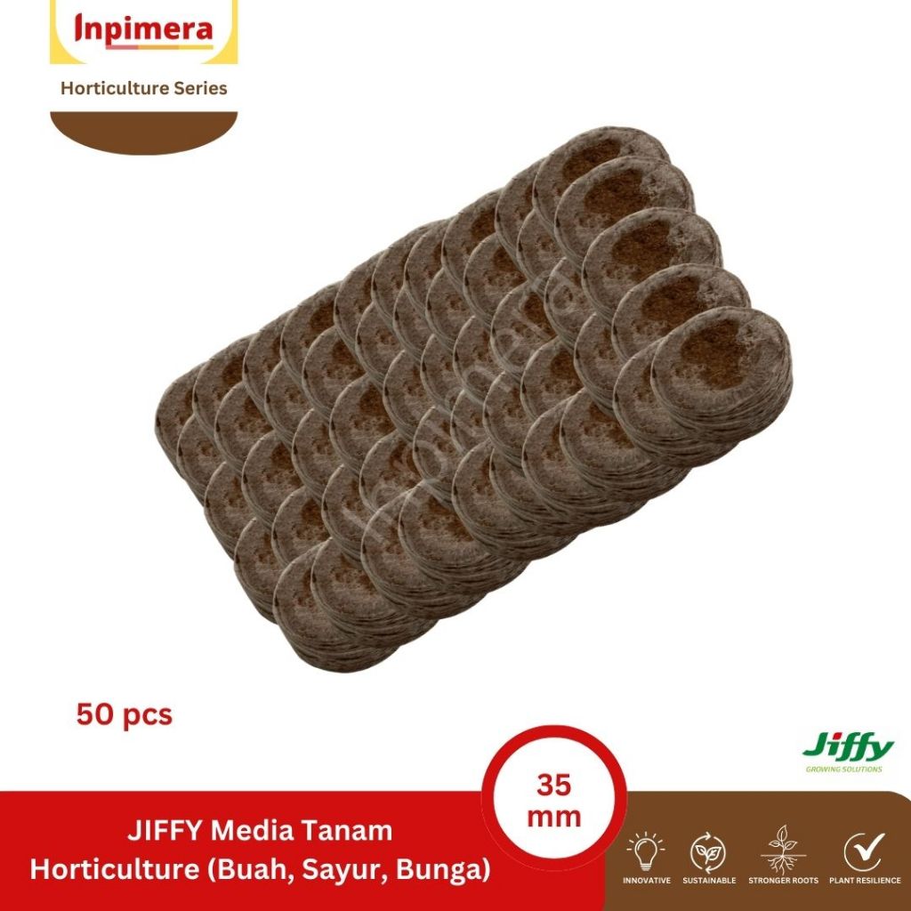 Jual Jiffy 7C Pellets 35mm Media Tanam Siap Pakai 50 pcs | Shopee Indonesia