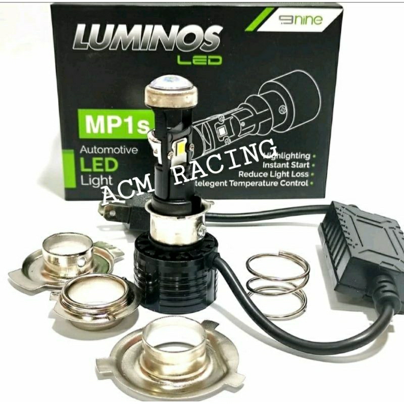 Jual LAMPU LED MOTOR MOBIL PROJECTOR NINE LUMINOS LED MP1S H6 H4 HI LOW ...