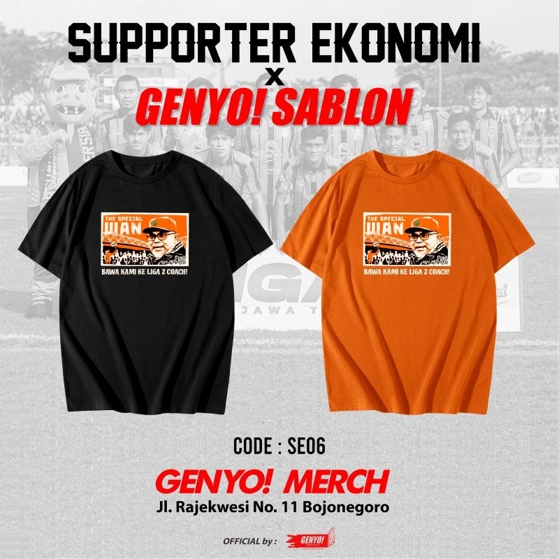 Jual KAOS SUPPORTER PERSIBO - SE06 - ( SUPPORTER EKONOMI X GENYO ...