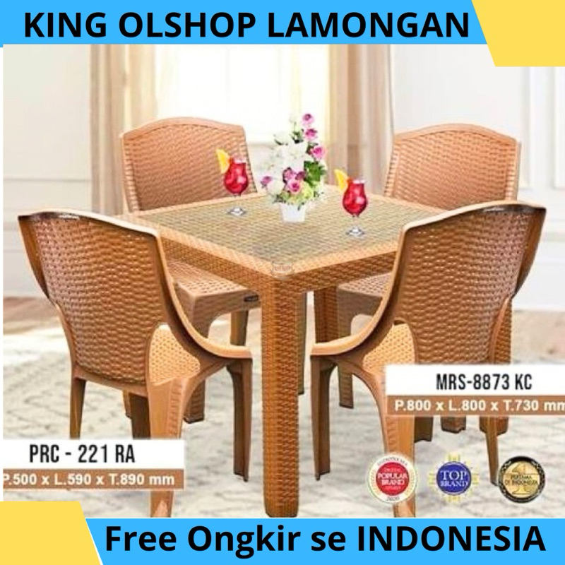 Jual Meja Makan Plastik Napolly MRS 8873 [LAMONGAN] | Shopee Indonesia
