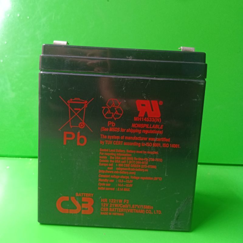 Jual Batrei Aki Kering CSB 12V 5ah Accu Ups APC | Shopee Indonesia