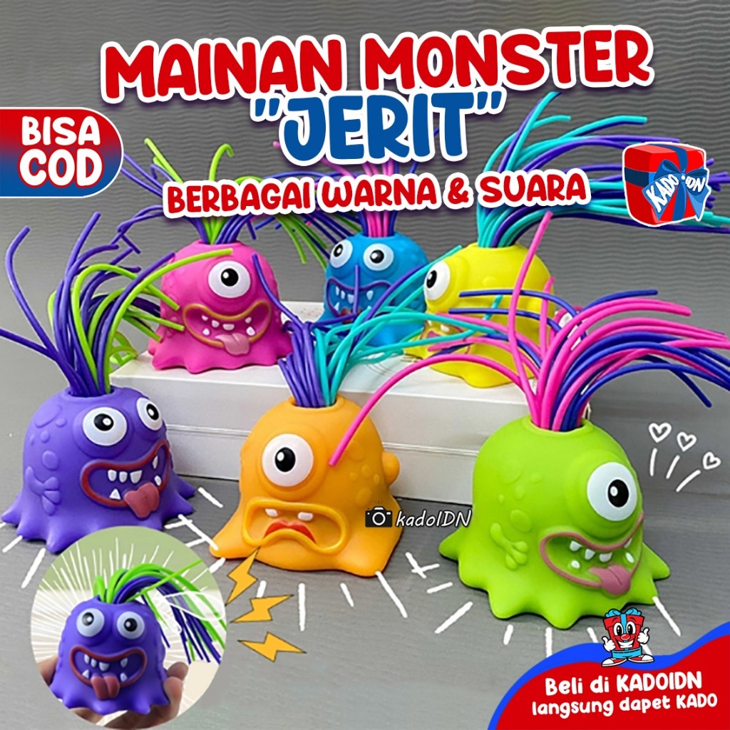 Jual Mainan Fidget Pulling Hair Monster Tarik Jambak Rambut Menjerit ...