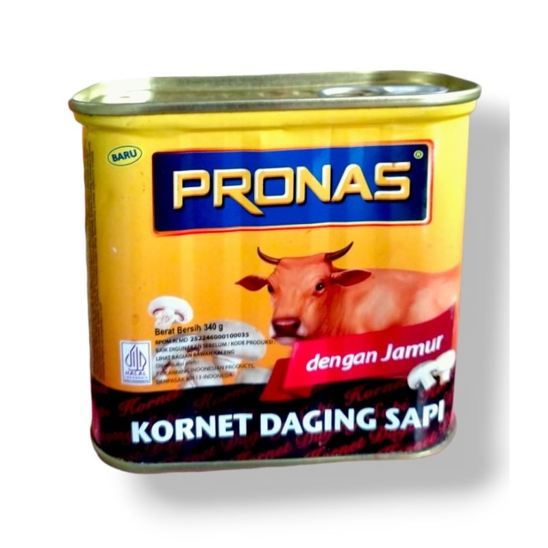 Jual Pronas Kornet Daging Sapi dengan Jamur 340g | Shopee Indonesia