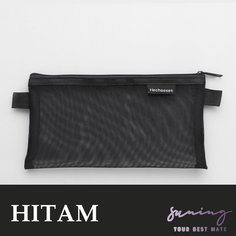 Jual Tas Pensil Bersih Transparan Sederhana Tas Penyimpanan Ujian Siswa ...