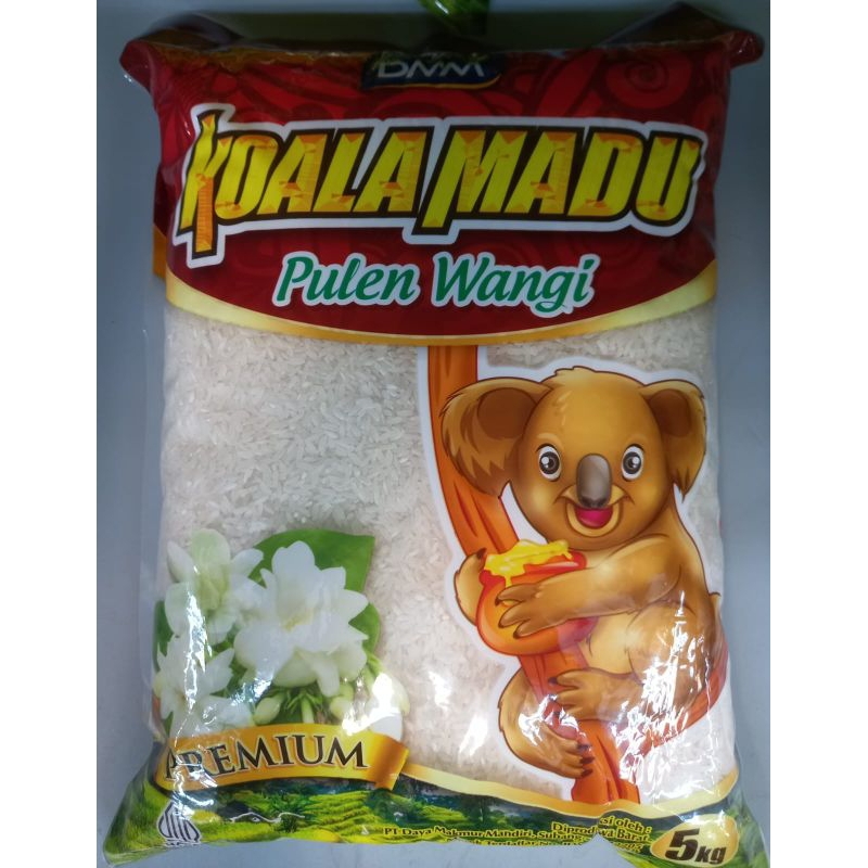 Jual Beras Premium Pulen Wangi KOALA MADU Merah 5kg - SI, HK | Shopee ...
