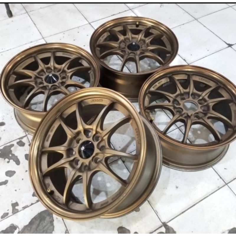 Jual Velg Mugen ring 15 lebar 6,5 pcd 4x100/114 et 42 bronze | Shopee ...