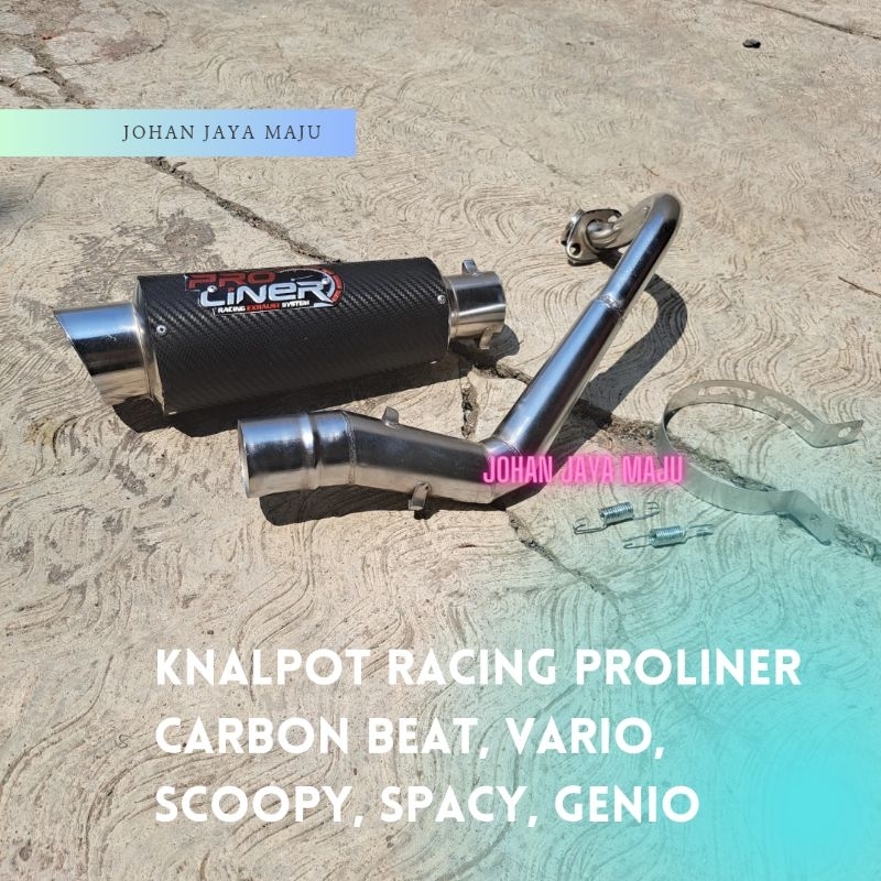 Jual Knalpot Racing PRO LINER Motor Carbon untuk Motor Beat Vario ...