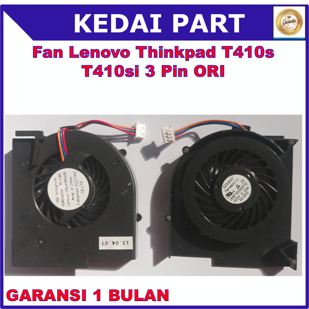 Jual Fan Lenovo Thinkpad T410S T410SI T400S 3 Pin ORI | Shopee Indonesia
