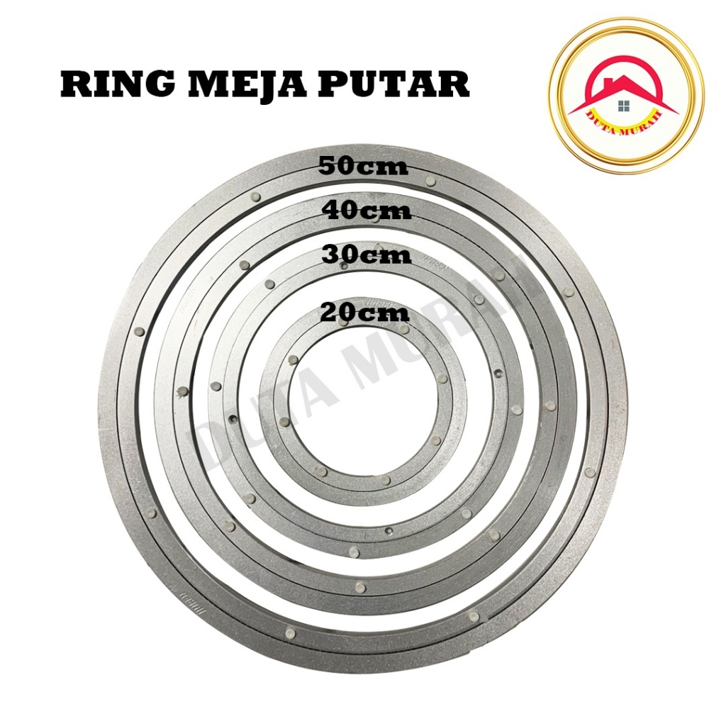 Jual Ring Rotator Meja Makan Putar Aluminium 20CM..30CM..40CM..50CM ...