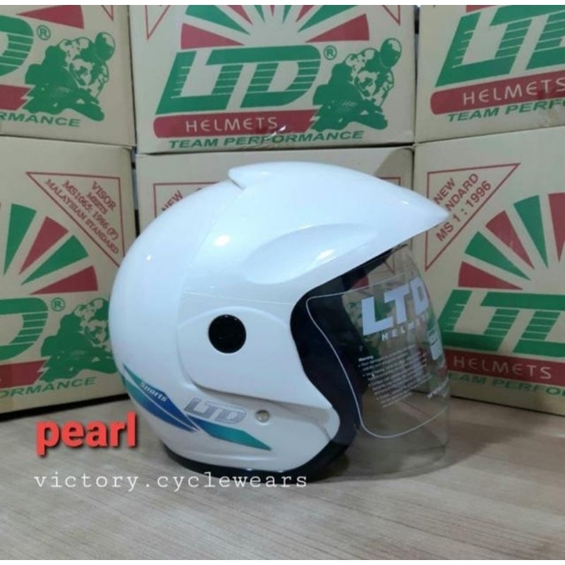 Jual HELM LTD SPORT KILAT KACA PUTIH TRANSPARAN ORIGINAL 100% MALAYSIA ...