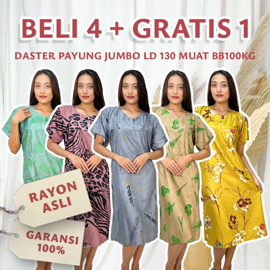Jual Paket Usaha 4pcs +FREE 1pcs Daster Payung Jumbo LD 130 Busui ...