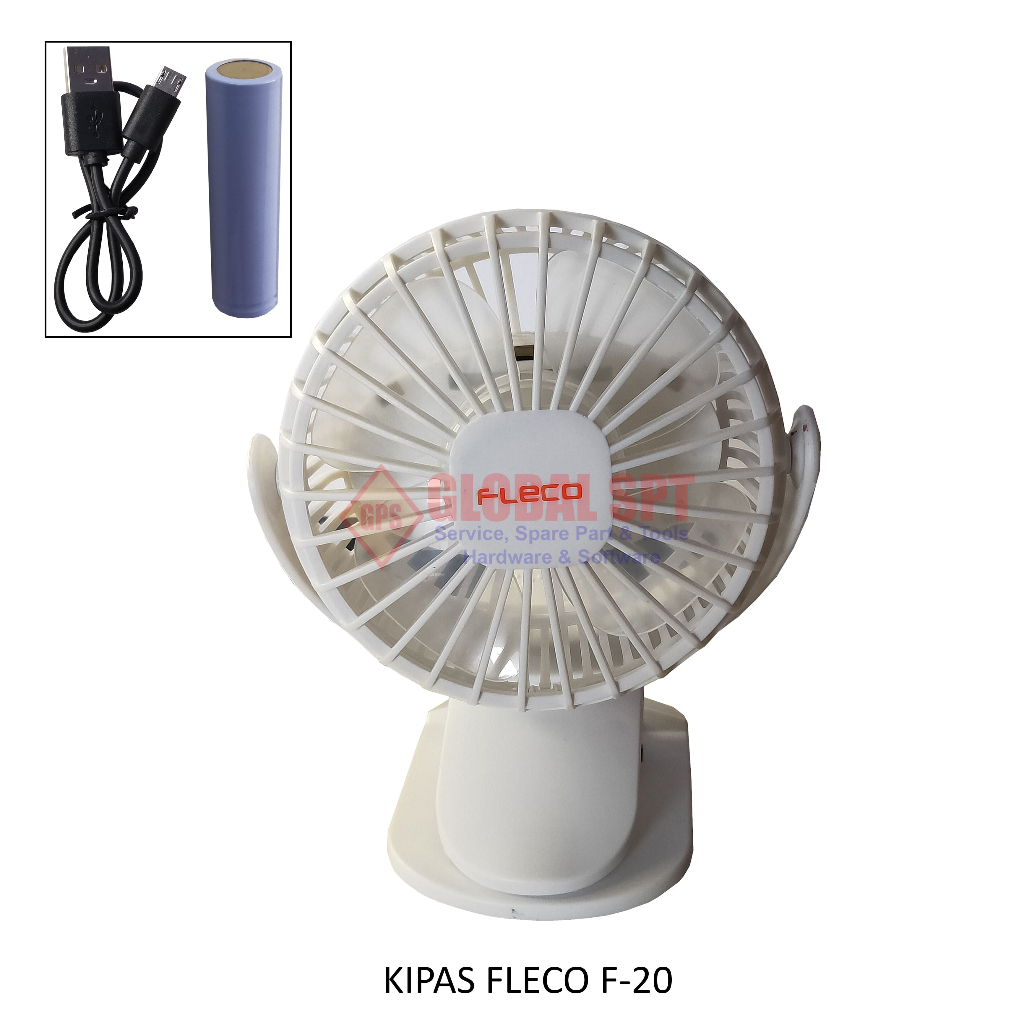 Jual KIPAS FLECO F-20 / KIPAS ANGIN PORTABLE MINI / DESKTOP CLAMP FAN ...