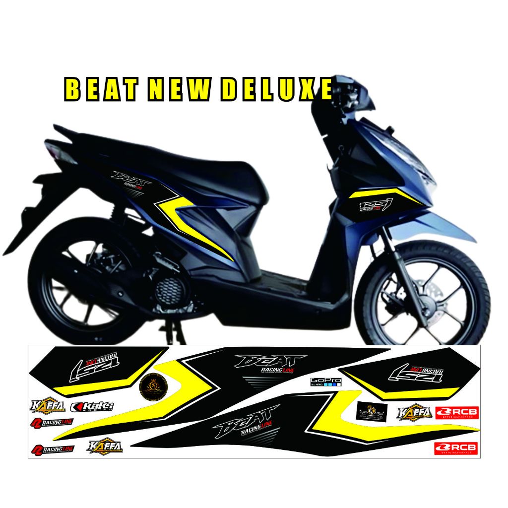 Jual STRIPING MOTOR HONDA BEAT DELUXE NEW VARIASI DECAL VARIASI ALL ...