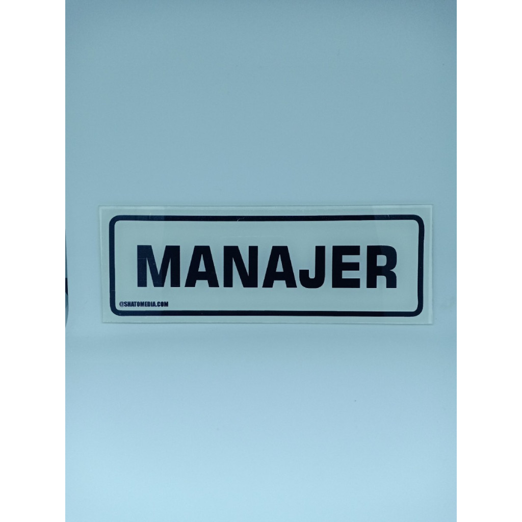 Jual Papan Nama Acrylic /Akrilik Stiker Sign Board Profesi | Shopee ...