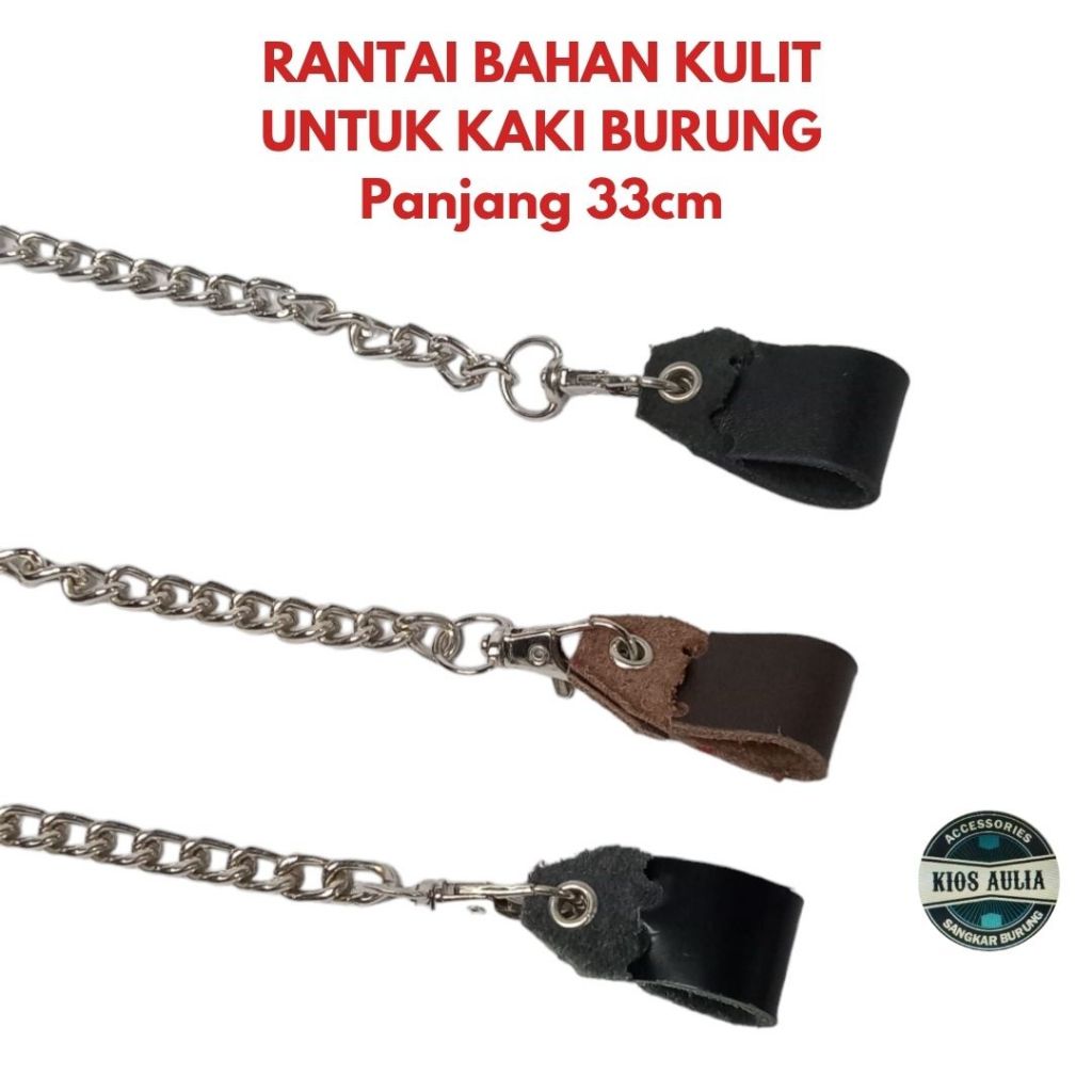 Jual (GROSIR ECER) RANTAI BAHAN KULIT KALEP KAKI BURUNG PANJANG 33CM ...