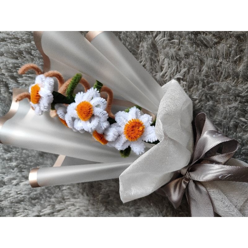 Jual Pipe Cleaner Flowers Bouquet | Buket Bunga Kawat Bulu | Buket ...