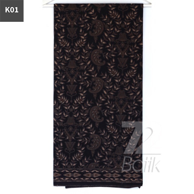 Jual KAIN BATIK PREMIUM Bahan Katun Warna Black Earthy Brown Mocha ...