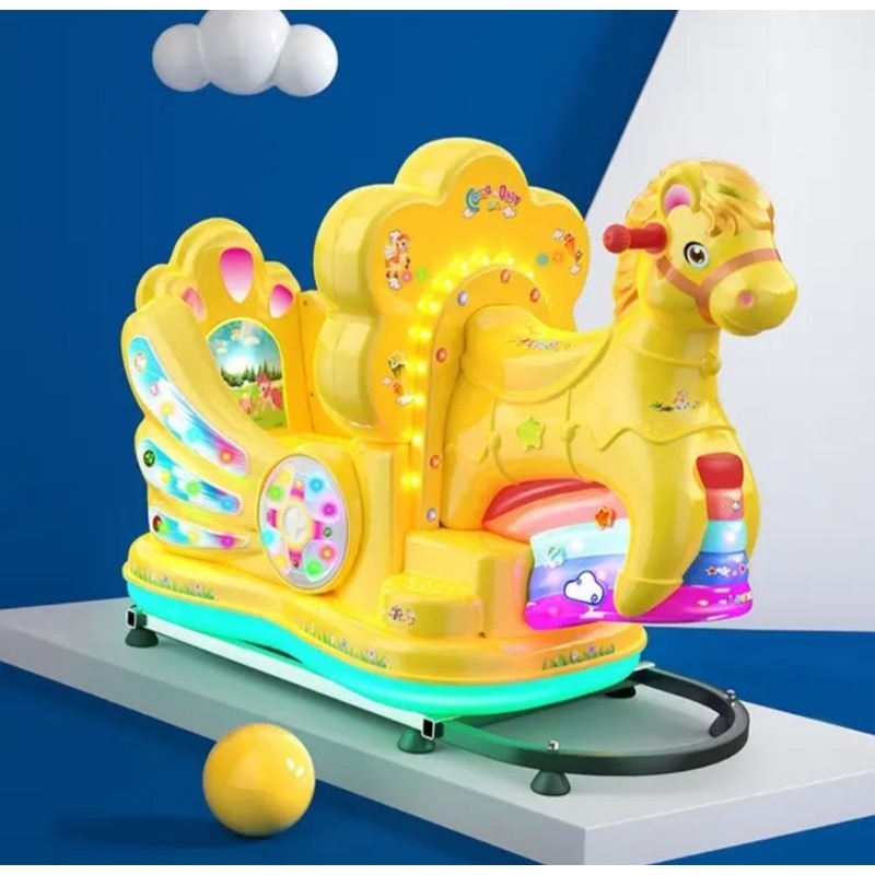 Jual Little Pony 2 Seats Kiddie Ride Odong odong Koin Impor | Shopee ...
