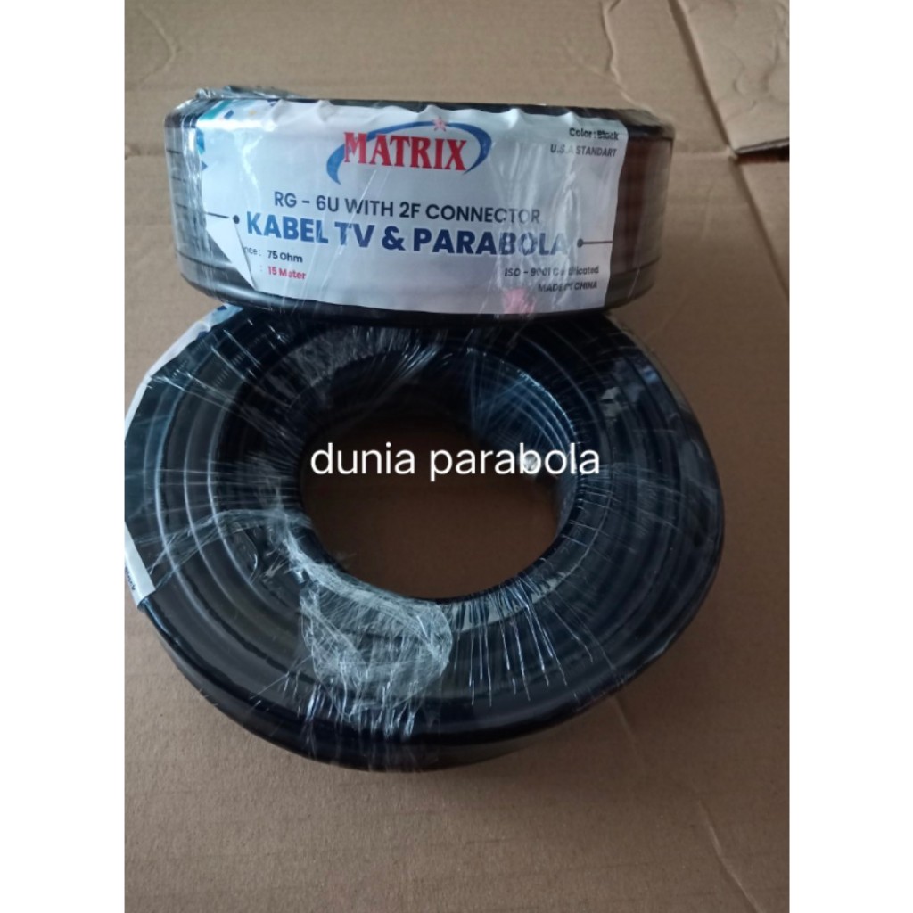 Jual kabel parabola Kabel Antena TV Lgsat / matrix 15 meter rg6 | Shopee Indonesia