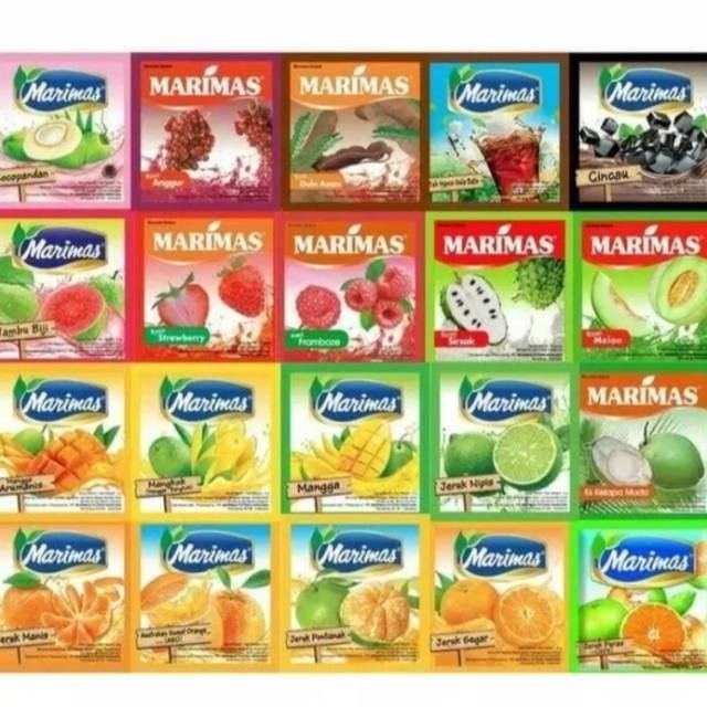Jual Marimas jeruk manis 1 Renceng isi 10 Sachet @ 8 gram / varian lain ...