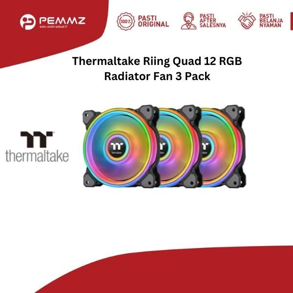 Jual Thermaltake Riing Quad 12 RGB Radiator Fan TT Premium Edition 3 ...