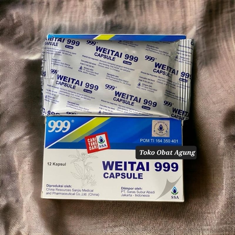 Jual Weitai 999 Capsule. Obat Maag, Asam Lambung | Shopee Indonesia