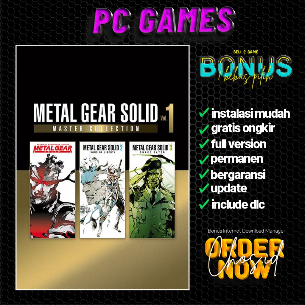 Jual Metal Gear Solid Master Collection Vol 1 | Game PC | Shopee Indonesia