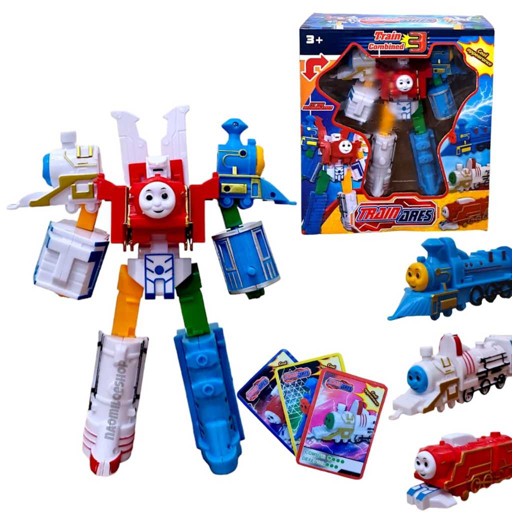 Jual Train train combined 3in1 mainan kereta mainan robot jadi kereta ...