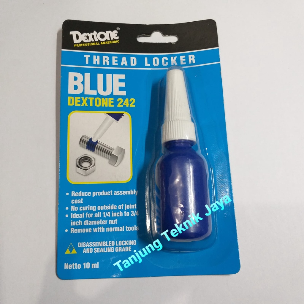 Jual Lem Baut Dextone Biru / Lem Trimpot / Dextone 242 Thread Locker ...