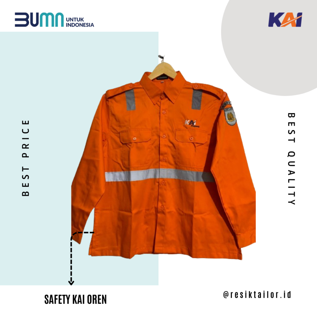 Jual Seragam Safety Oren KAI | Shopee Indonesia