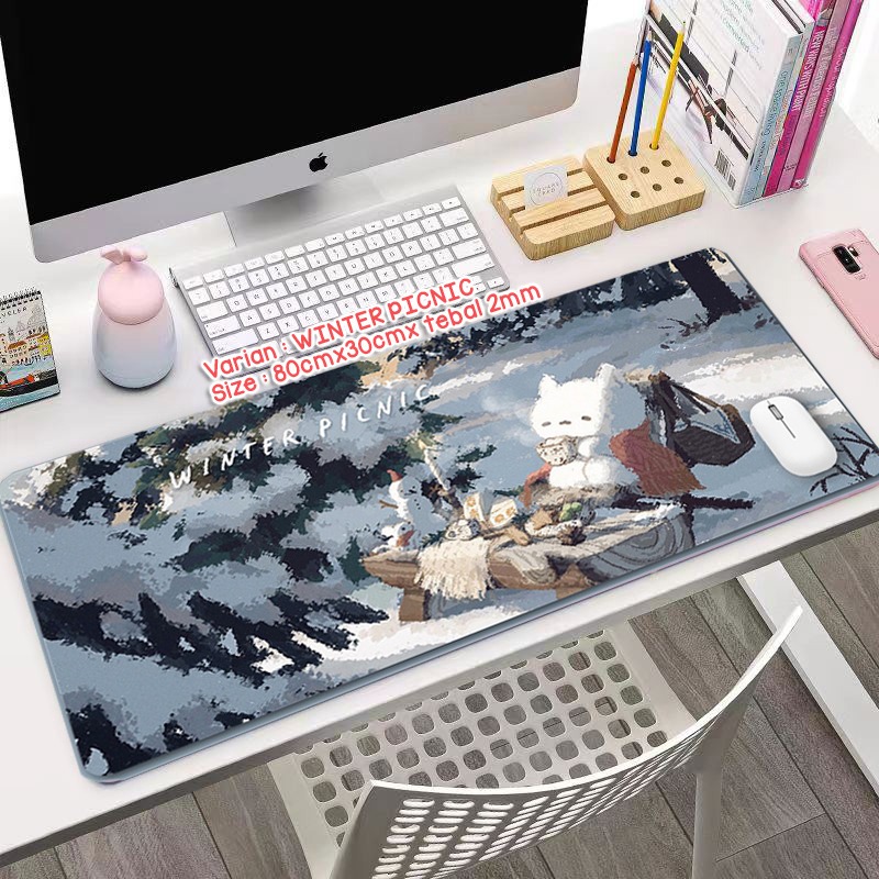 Jual LUCKY CAT - PREMIUM MOUSE PAD PANJANG | LARGE KEYBOARD PAD ...