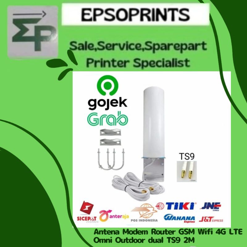Jual Antena Modem Router GSM Wifi 4G LTE Omni Outdoor dual TS9 2M ...