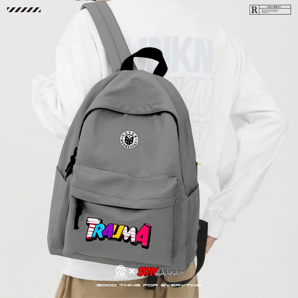 Jual BRZ48 Tas Ransel Bagpack Tas Sekolah Pria Basic Tas Gendong Tas ...