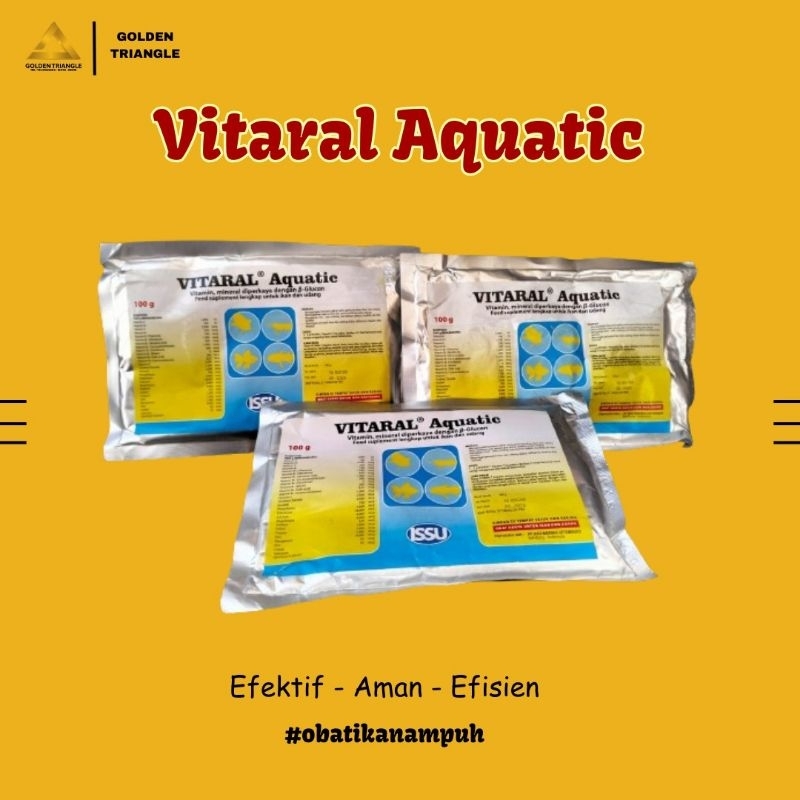 Jual VITARAL AQUATIC VITAMIN MINERAL untuk pertumbuhan ikan | Shopee ...